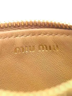 Miu Miu Logo-plaque Matelassé Card Case