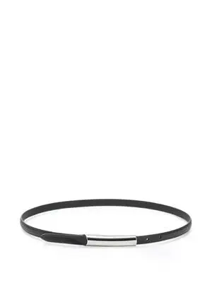 Anderson's Cylindrical-buckle Leather Belt - Black
