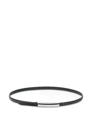 Anderson's Cylindrical-buckle Leather Belt - Black