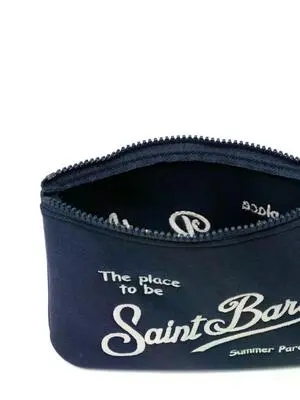 MC2 SAINT BARTH Aline Logo-embroidered Clutch Bag
