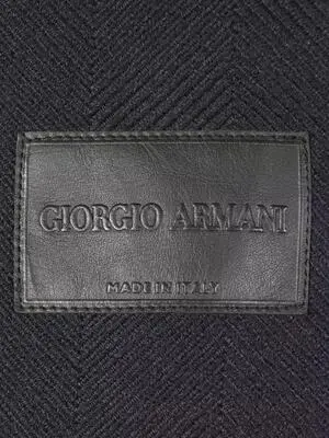 Giorgio Armani 2010s Herringbone Asymmetric Jacket