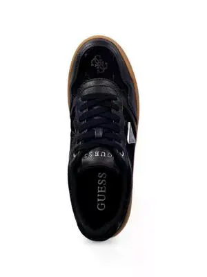 Guess Monogram-print Panelled Sneakers