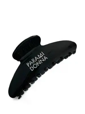 PARAMIDONNA Logo-print Claw Hair Clip - Black
