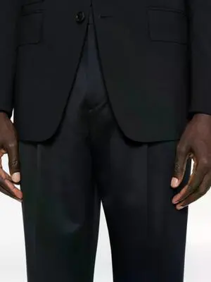 LARDINI Pleated Straight-leg Trousers