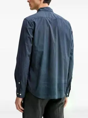 Marc O'polo Chest-pocket Checked Shirt - Blue