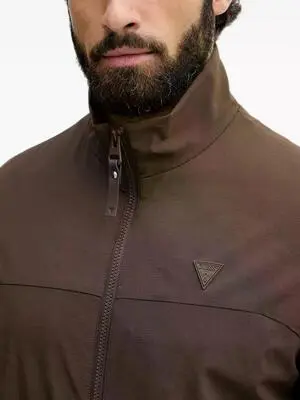 Guess Logo-patch Zip-up Jacket
