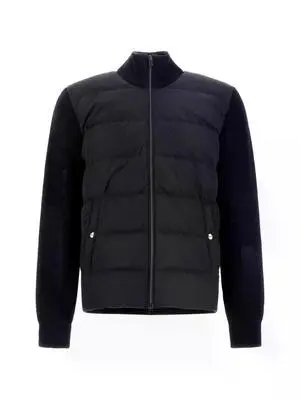 Herno Waffle-knit Padded Cardigan - Blue