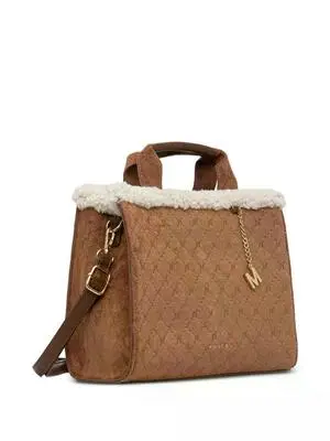 MORGAN Monogram-quilted Shearling-trim Tote Bag