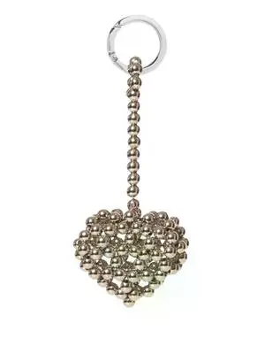 0711 TBILISI Heart-shaped Keychain - Silver