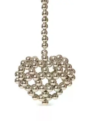 0711 TBILISI Heart-shaped Keychain - Silver