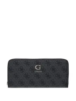Guess Monogram-print Logo-plaque Wallet