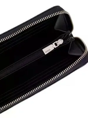 Guess Monogram-print Logo-plaque Wallet