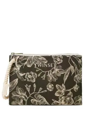 TWINSET Canvas Clutch - Black