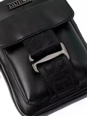 Guess Boston Logo-plaque Flap-pocket Messenger Bag