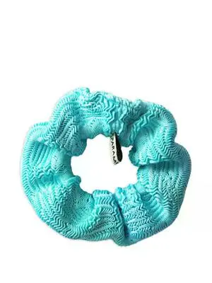 PARAMIDONNA Textured Scrunchie - Blue
