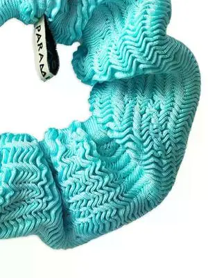 PARAMIDONNA Textured Scrunchie - Blue