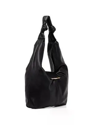 MORGAN Knot-detail Tote Bag - Black