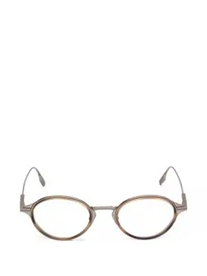 Zegna Round-frame Glasses - Grey