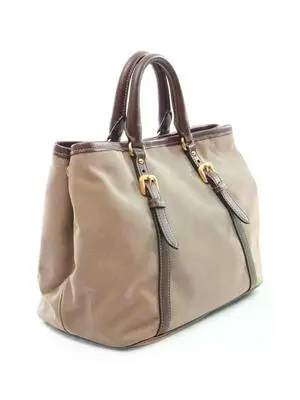 Prada 2010s Logo Jacquard Tote Bag