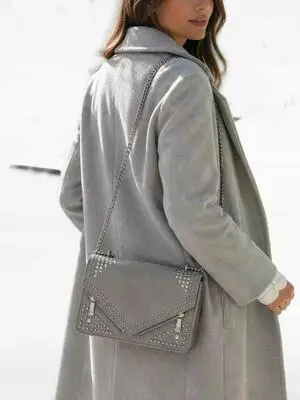 KAT MACONIE Evelyn Stud-embellished Leather Shoulder Bag