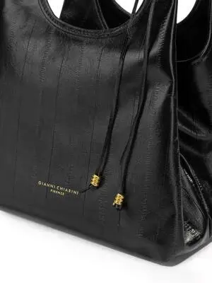 GIANNI CHIARINI Dua Eel-effect Leather Tote Bag