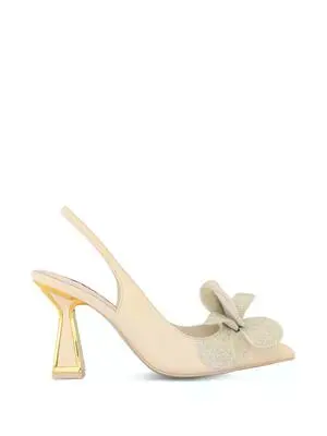 KAT MACONIE Henni Crystal-embellished Floral Slingback Pumps - Neutrals