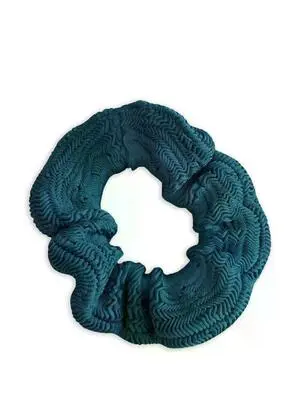PARAMIDONNA Textured Scrunchie Blue
