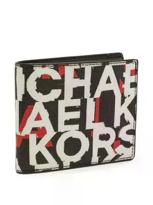 Michael Kors Logo-print Bifold Wallet - Black
