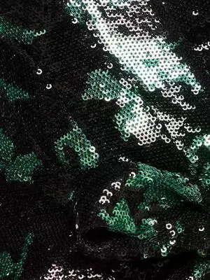 SELF-PORTRAIT V-neck Sequined Asymmetrical Top