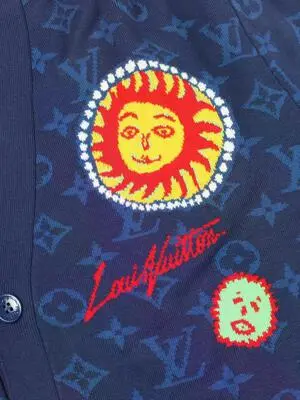 LOUIS VUITTON X Yayoi Kusama 2010s Monogram Cardigan