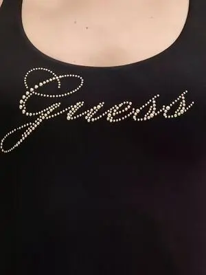 Guess Annalisa Stud-embellished Scoop-neck Swimsuit