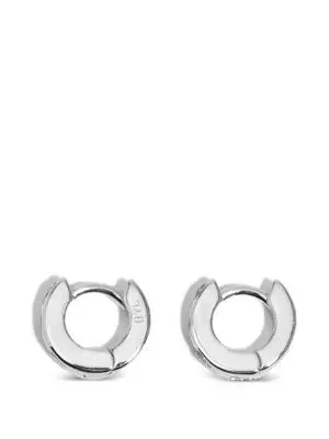 Bimba Y Lola Heart Hoop Earrings - Silver