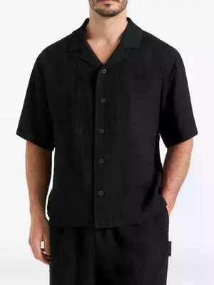 Manière De Voir Harley Textured Revere Shirt