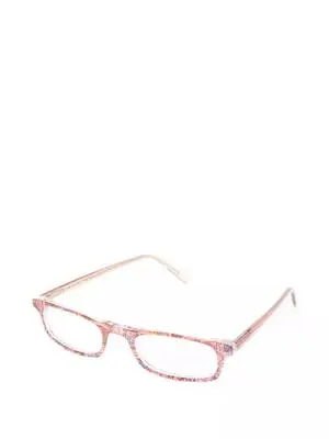 SOCIEL Abstract-pattern Rectangle-frame Glasses