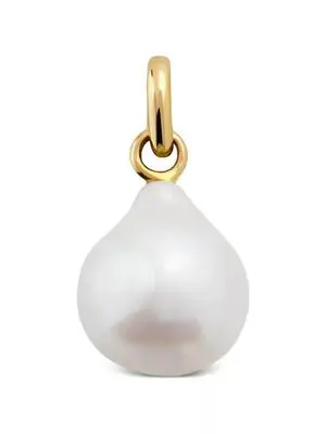 Monica Vinader Small Baroque Pearl Pendant - Gold