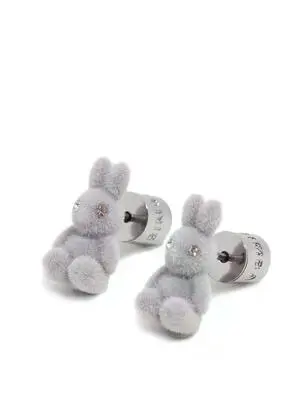 Bimba Y Lola Rabbit Rhinestone Earrings