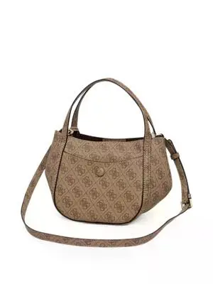 Guess Coleen Monogram-print Logo-plaque Tote Bag