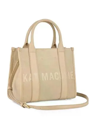 KAT MACONIE Small Bianca Logo-print Tote Bag - Neutrals