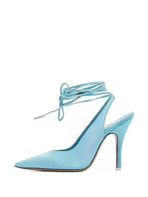 Attico Venus Ankle-tie Pumps - Blue