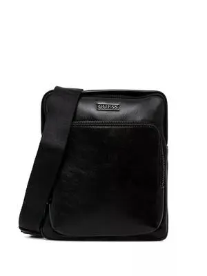 Guess Boston Logo-detail Messenger Bag - Black