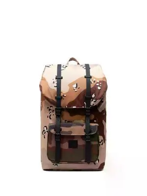 Herschel Supply Co. Little America Camouflage Buckle Backpack - Brown