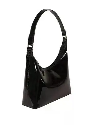GLYNIT Molly Patent-leather Single-handle Shoulder Bag - Black