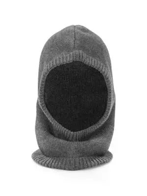 LISA YANG Ribbed-trim Balaclava - Grey