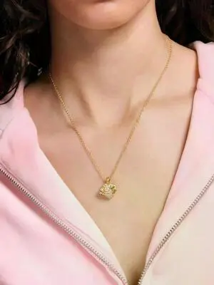 Juicy Couture Crystal-embellished Heart Pendant Necklace