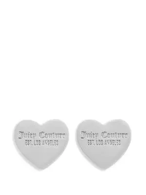 Juicy Couture Heart Stud Earrings - Silver