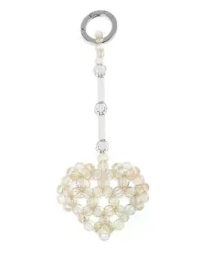 0711 TBILISI Heart-shaped Keychain - Neutrals