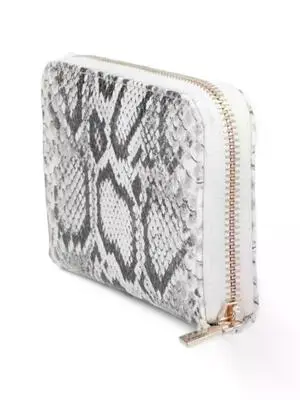 Guess Bianca Snake-effect Logo-plaque Wallet