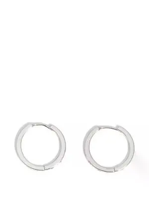 Bimba Y Lola Tone Hoop Earrings - Silver