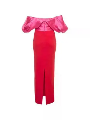 Solace London Puff-sleeves Maxi Dress