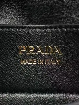 Prada Saffiano Leather Double Tote Bag - Black